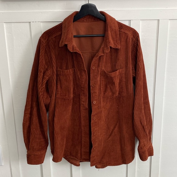 Vintage | Jackets & Coats | Vintage Corduroy 0 Cotton Rust Orange ...